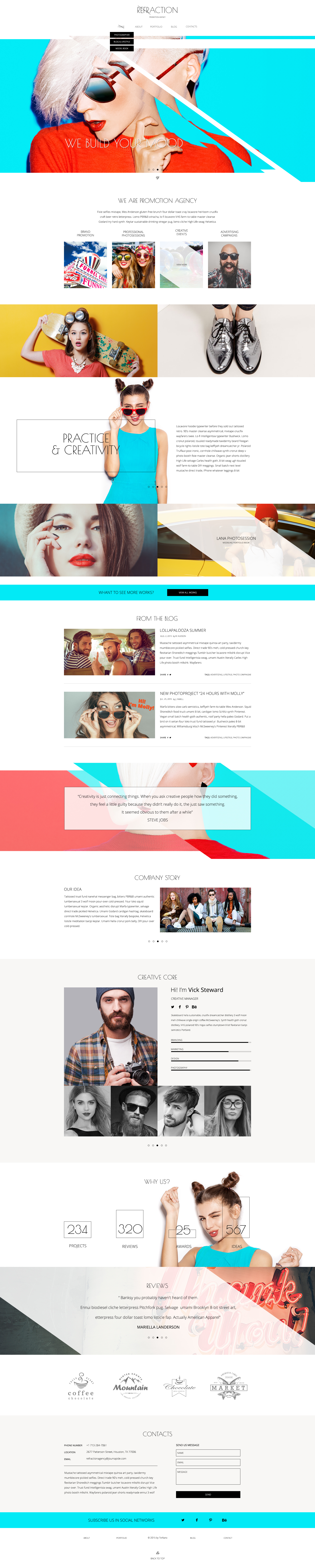 Refraction — Unique & Creative PSD Theme by torbara | ThemeForest